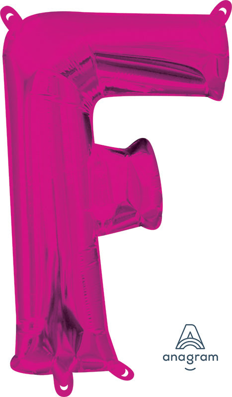 16" Airfill Only Anagram Brand Letter "F" Pink Foil Balloon – Bargain ...