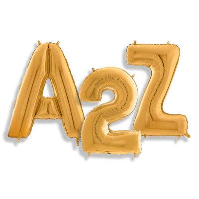 26" Europe Brand Gold Number Balloons – Bargain Balloons Canada