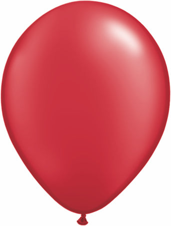 Qualatex Pearl Metallic Ruby Red Latex Balloons– Bargain Balloons Canada