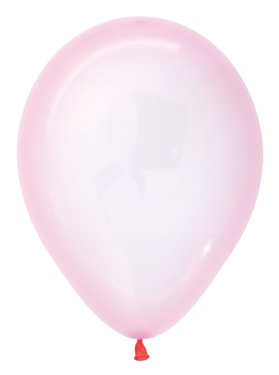 Sempertex Betallic Jewel Crystal Pastel Pink Latex Balloons – Bargain ...