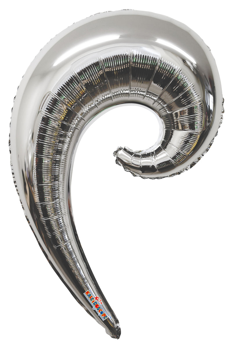 36" Kurly Wave Silver Foil Balloon – Bargain Balloons Canada