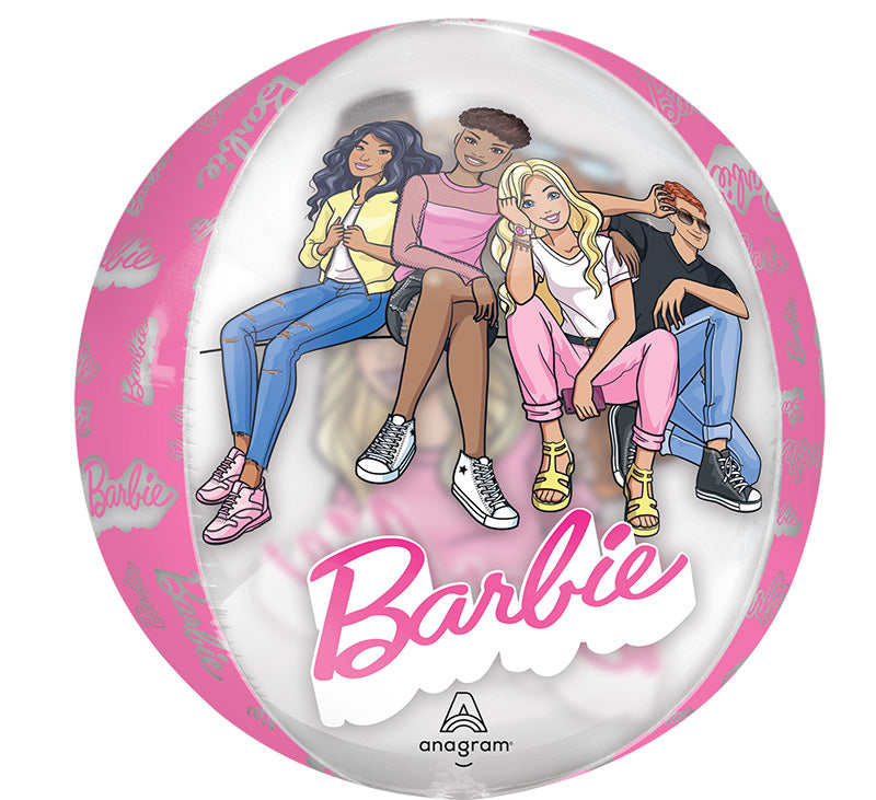 16" Orbz Clear Barbie Foil Balloon – Bargain Balloons Canada