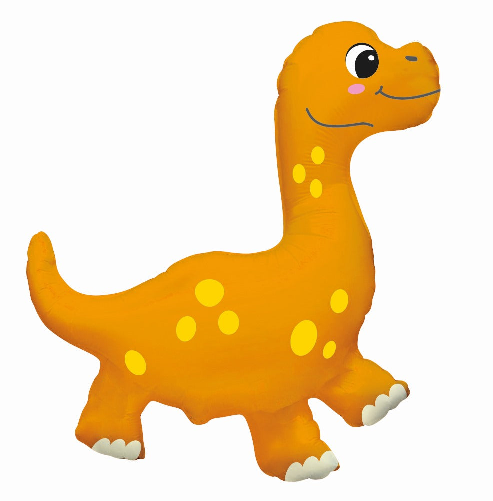 36" Diplo Baby Dinosaur Foil Balloon - Orange & Yellow – Bargain ...
