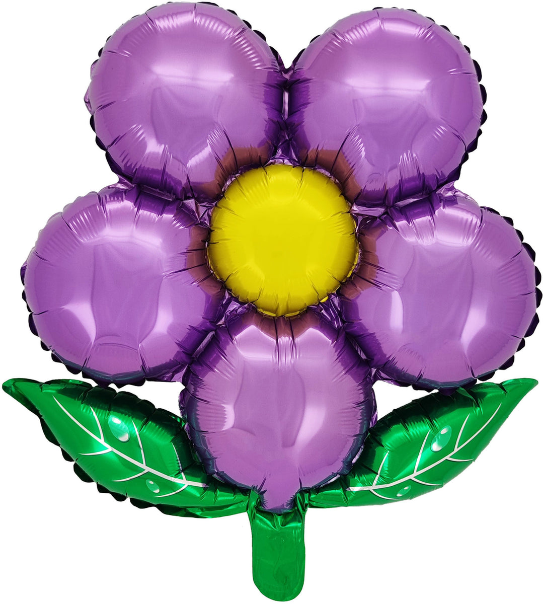 18" Airfill Only Flower Flower Foil With Leave Petals Balloons Lavende ...
