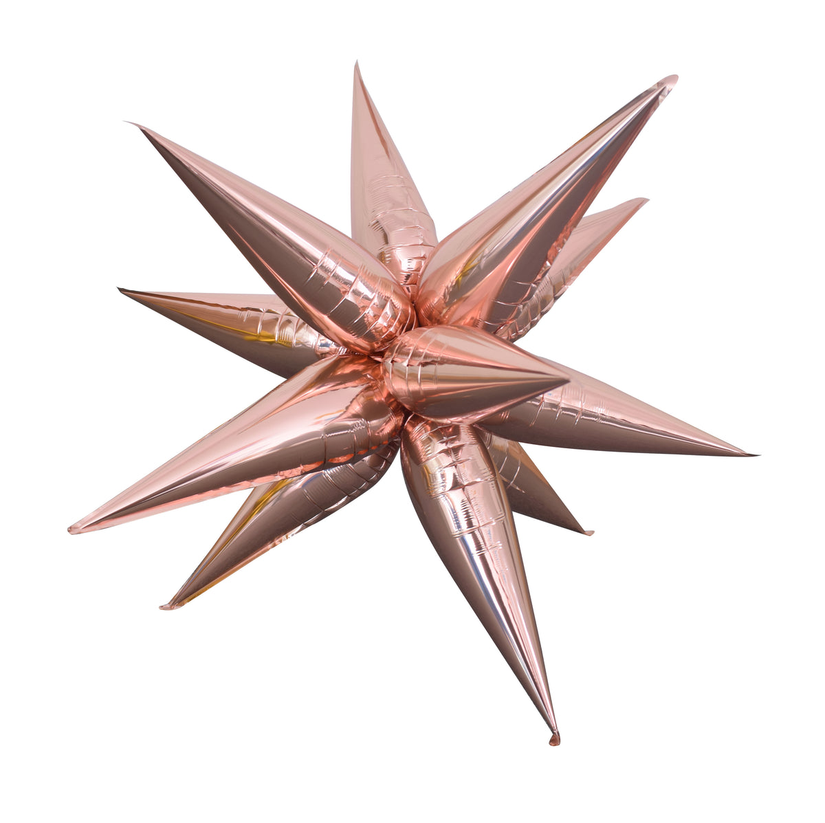 27.5" Colour Wheel Brand Foil Starburst Balloon Rose Gold – Bargain ...