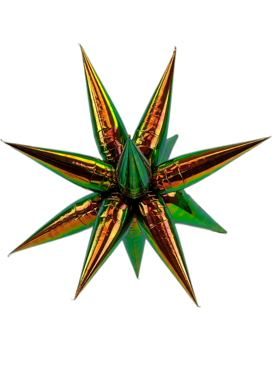 26" Colour Wheel Brand Foil Starburst Balloon Red Green – Bargain ...