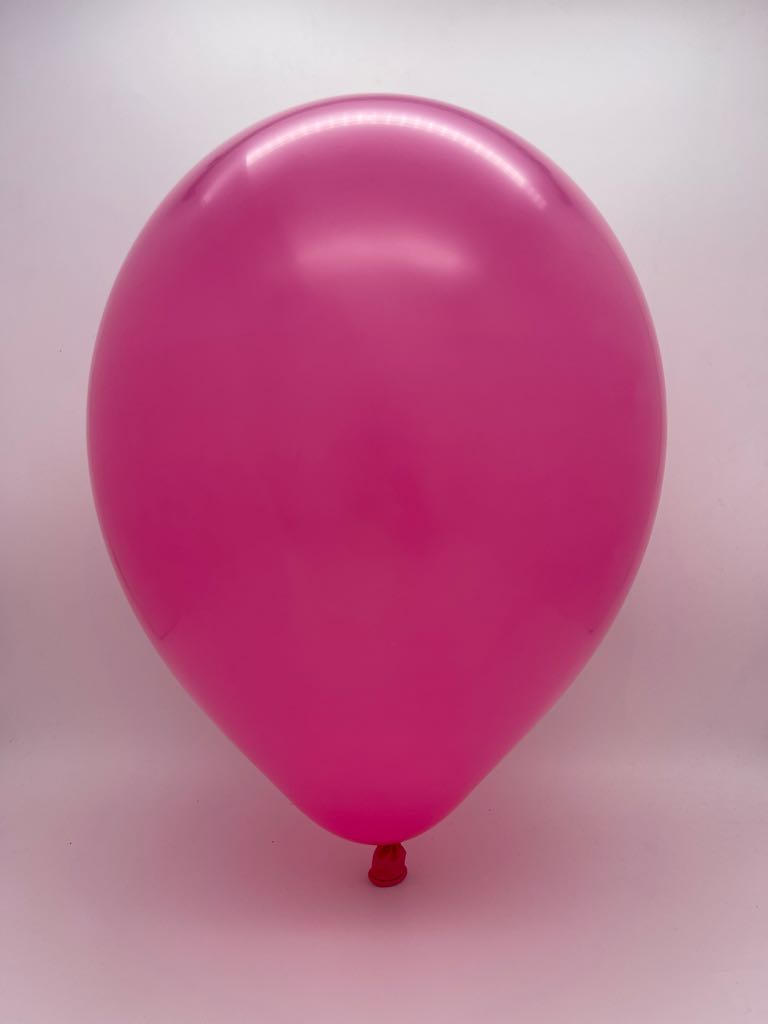 11" Deco Fuchsia Decomex Heart Shaped Latex Balloons (100 Per Bag ...