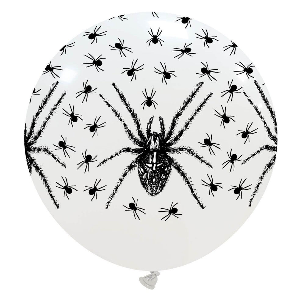 32" Spiders All Around (1 Per Bag) Cattex Brand Printed Latex Balloons ...