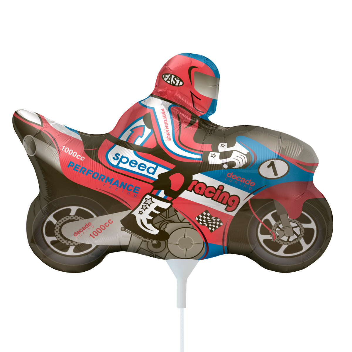 14" Airfill Only Foil Balloon Motorcycle – Bargain Balloons Canada