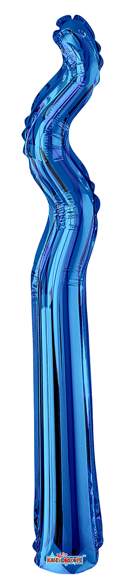 14" Airfill Only Kurly Zig Zag Royal Blue Balloon – Bargain Balloons Canada