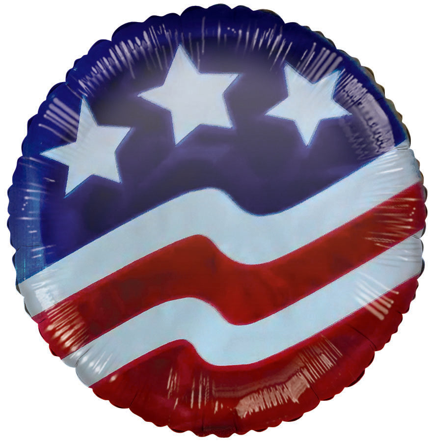 2" Airfill Only American Flag Balloon – Bargain Balloons Canada