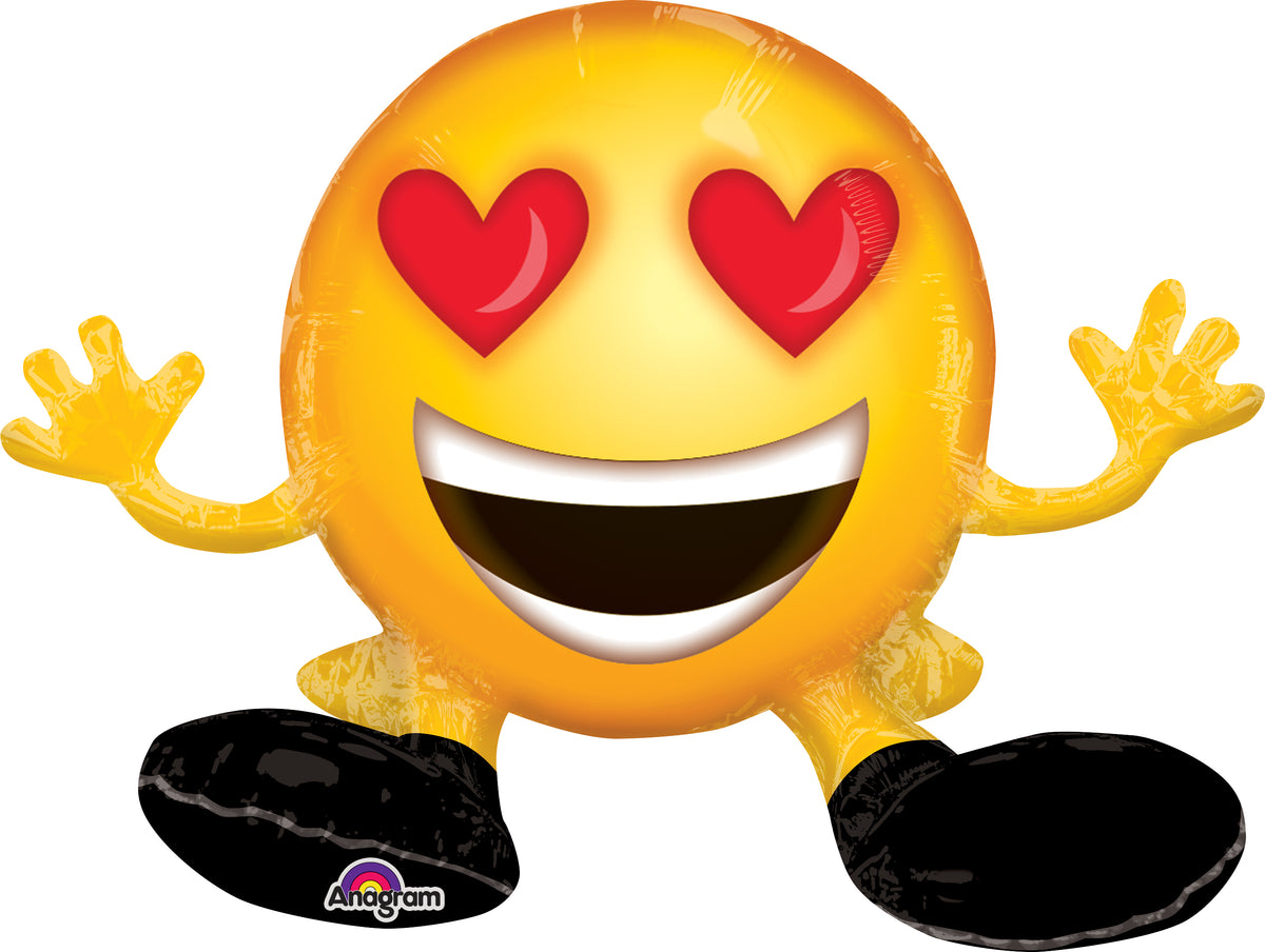 19" Airfill Only Sitting Emoticon Balloon – Bargain Balloons Canada