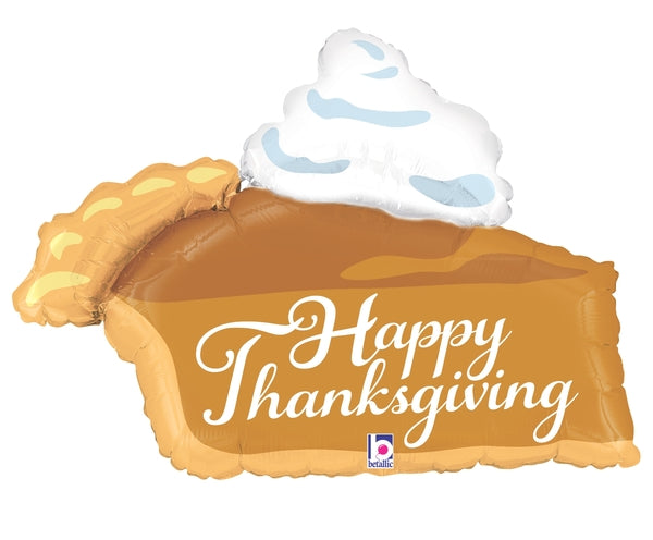 29"Foil Shape Balloon Pumpkin Pie – Bargain Balloons Canada