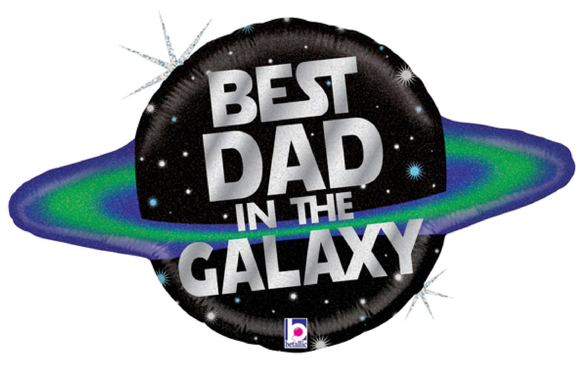31" Foil Balloon Holographic Galactic Dad – Bargain Balloons Canada