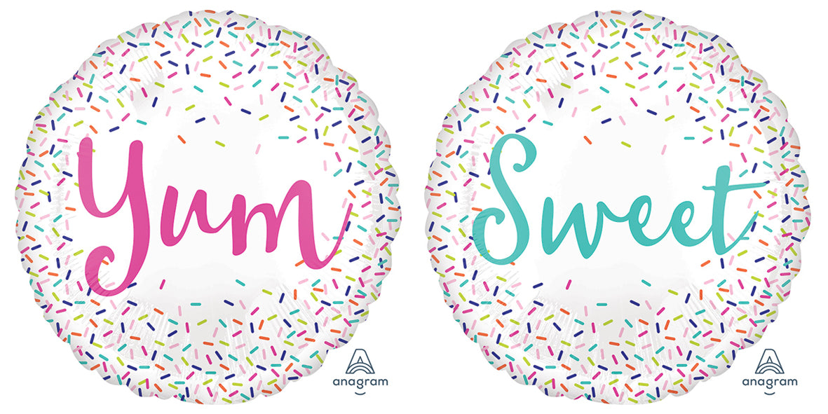 18" Sweets & Treats Foil Balloon Yum – Bargain Balloons Canada