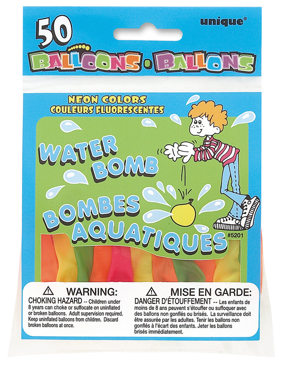 (50 Count) Neon Water Balloons – Bargain Balloons Canada