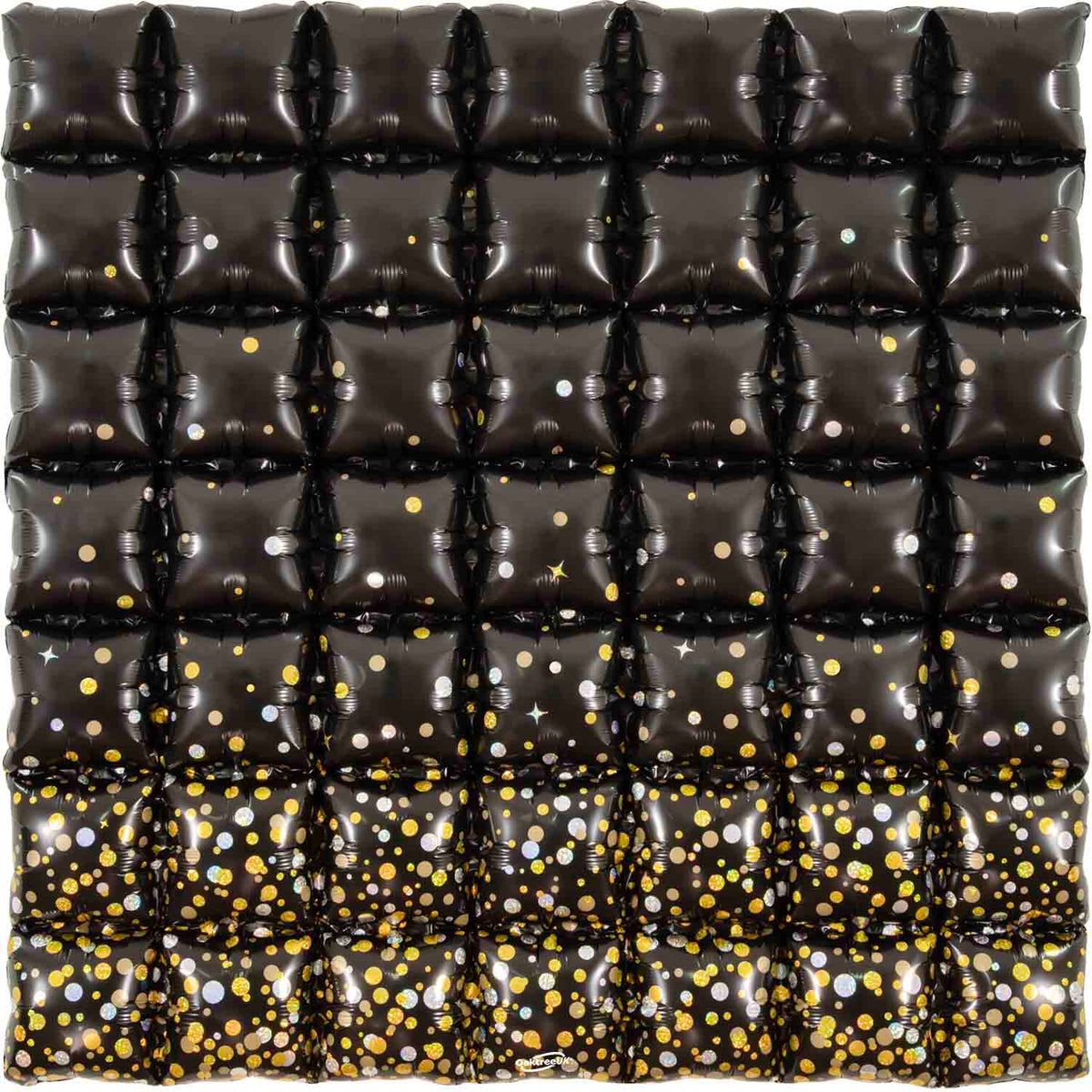 36" Inflated (7x7 Squares per 36") Sparkling Fizz Holographic Black Go ...
