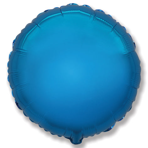 32" Jumbo Metallic Blue Circle Foil Balloon – Bargain Balloons Canada