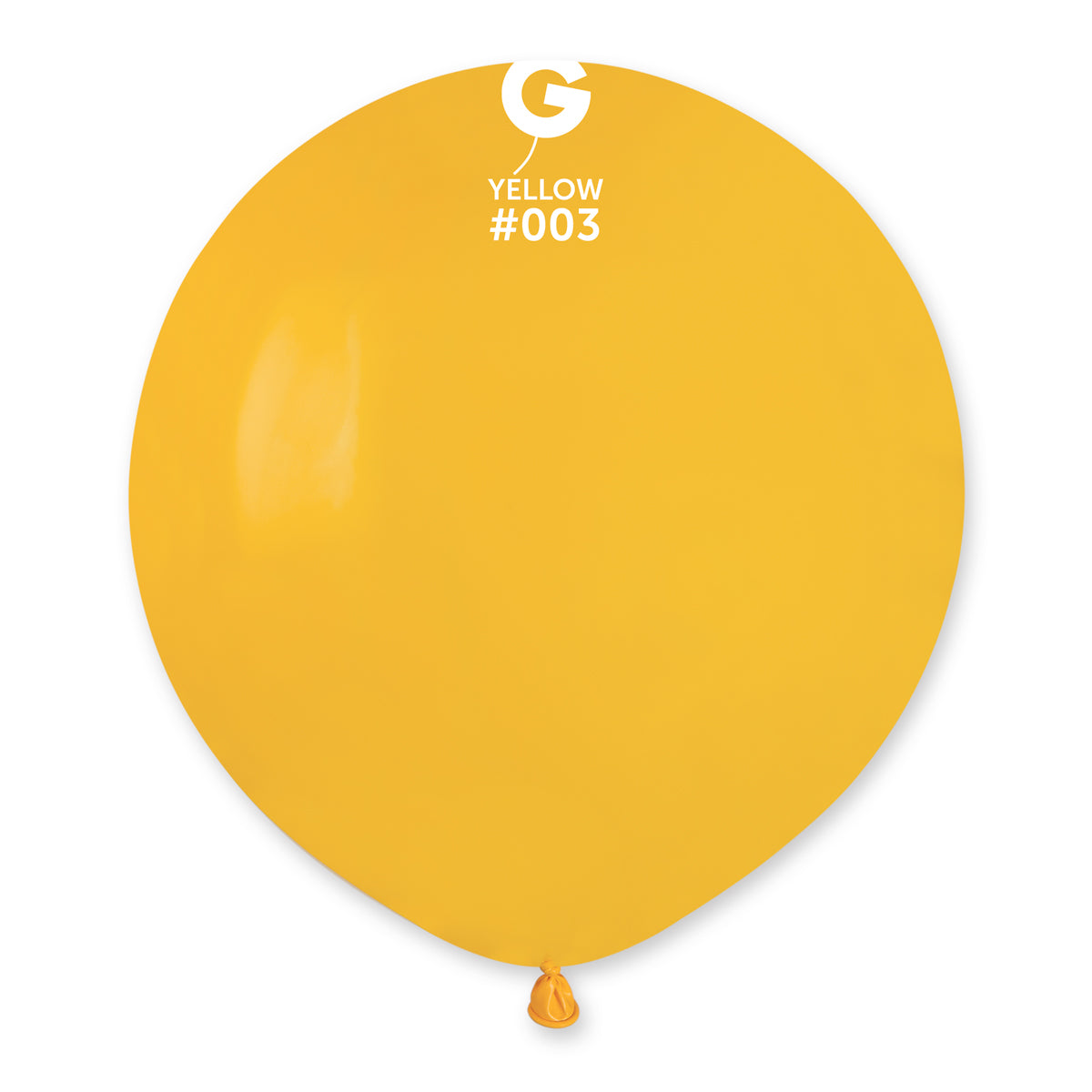 19" Gemar Latex Balloons (Bag of 25) Standard Deep Yellow – Bargain ...