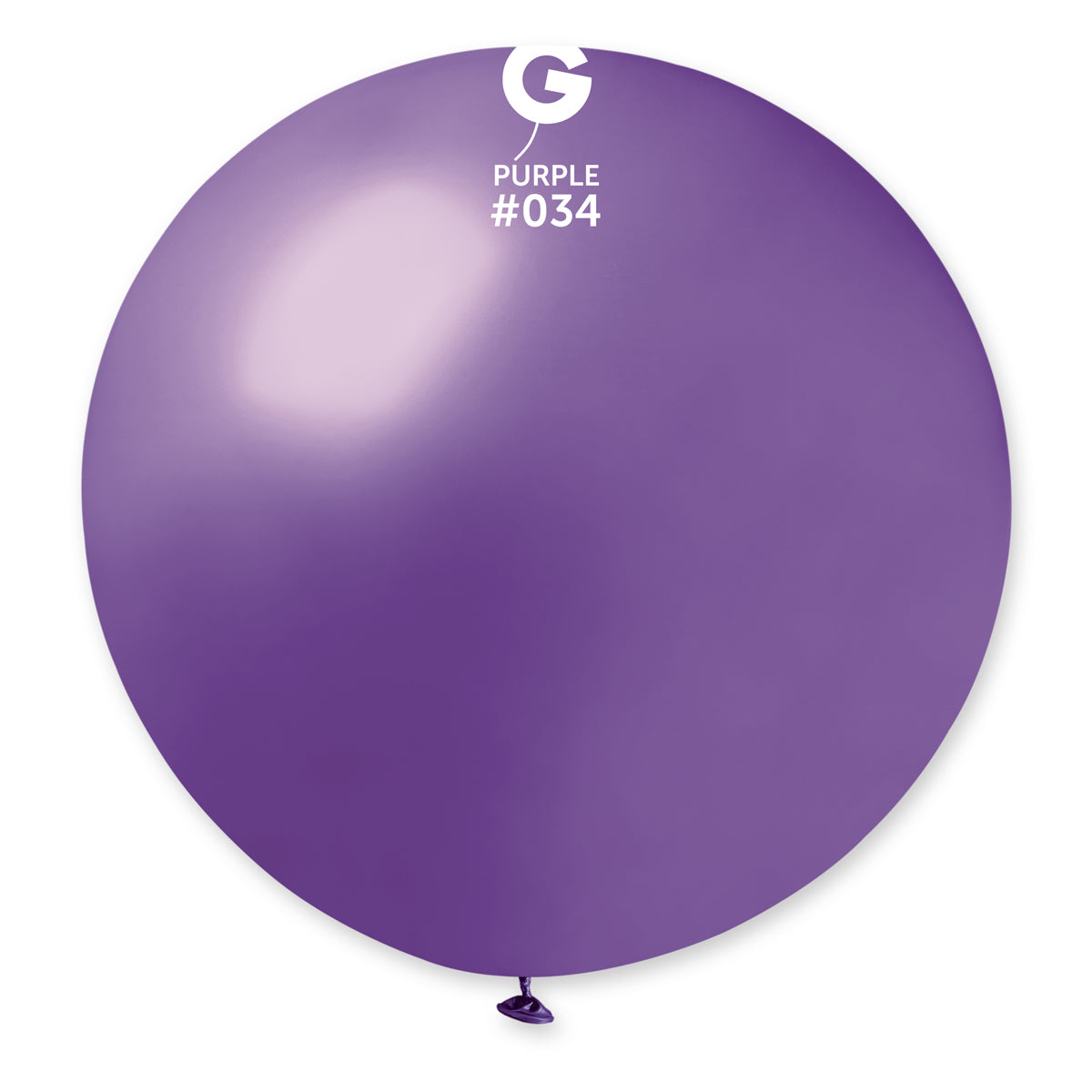 31" Gemar Latex Balloons (Pack of 1) Giant Metallic Purple – Bargain ...