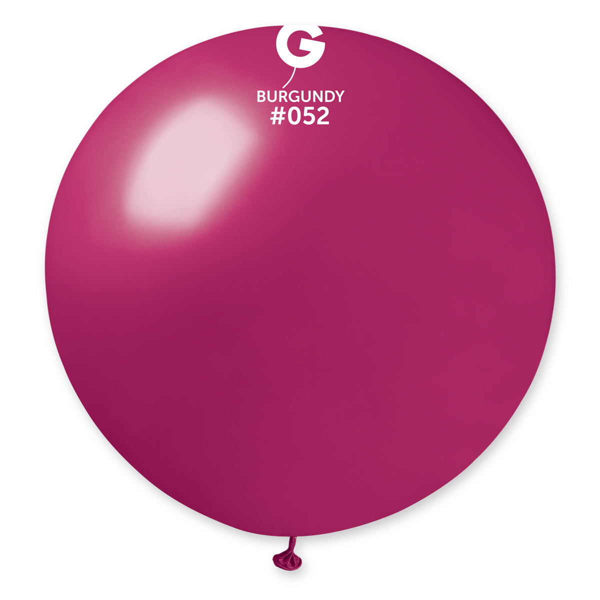 31" Gemar Latex Balloons (Pack of 1) Giant Metallic Burgundy – Bargain ...