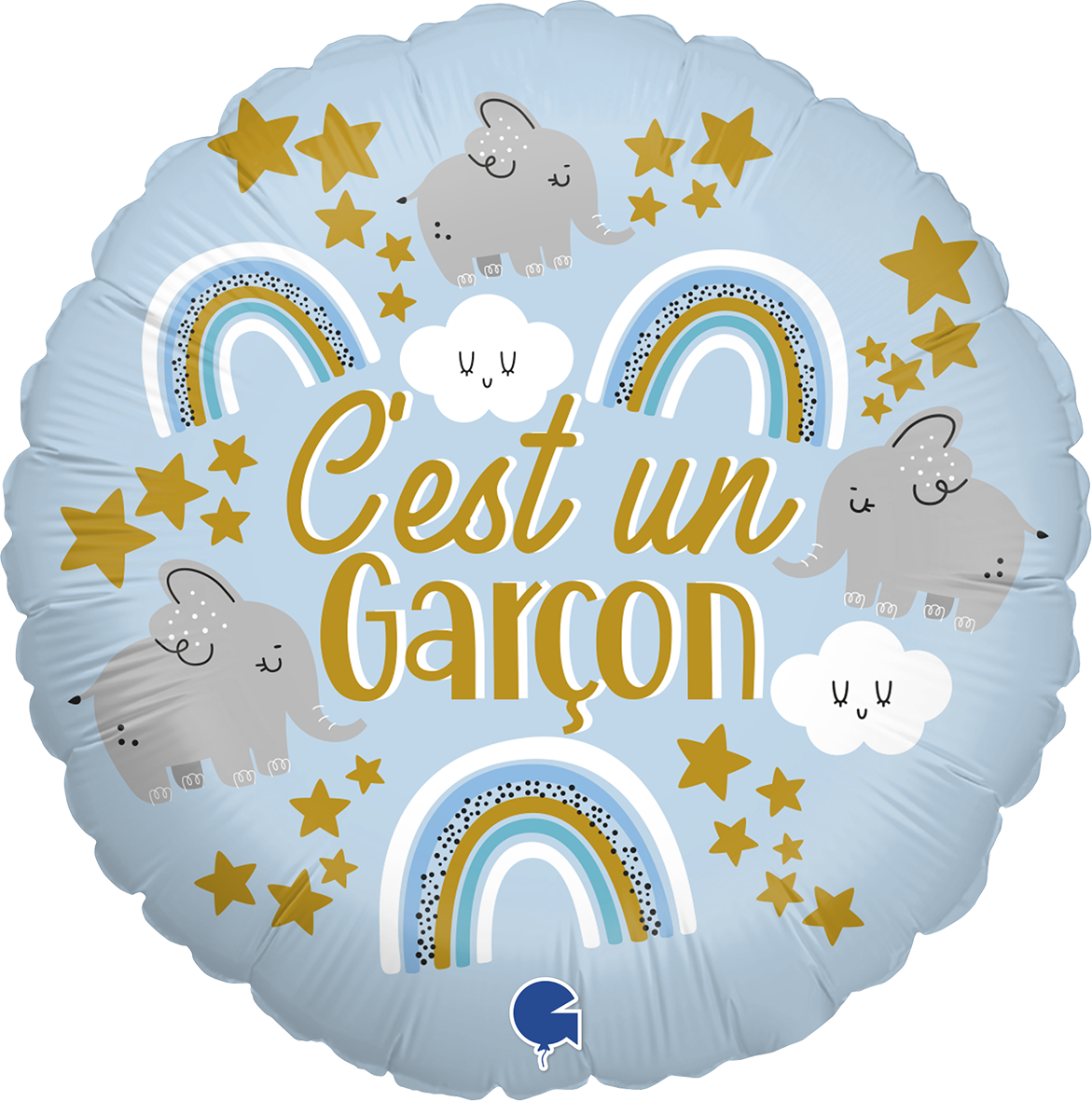 18" C'est Un Garçon (French) Foil Balloon – Bargain Balloons Canada