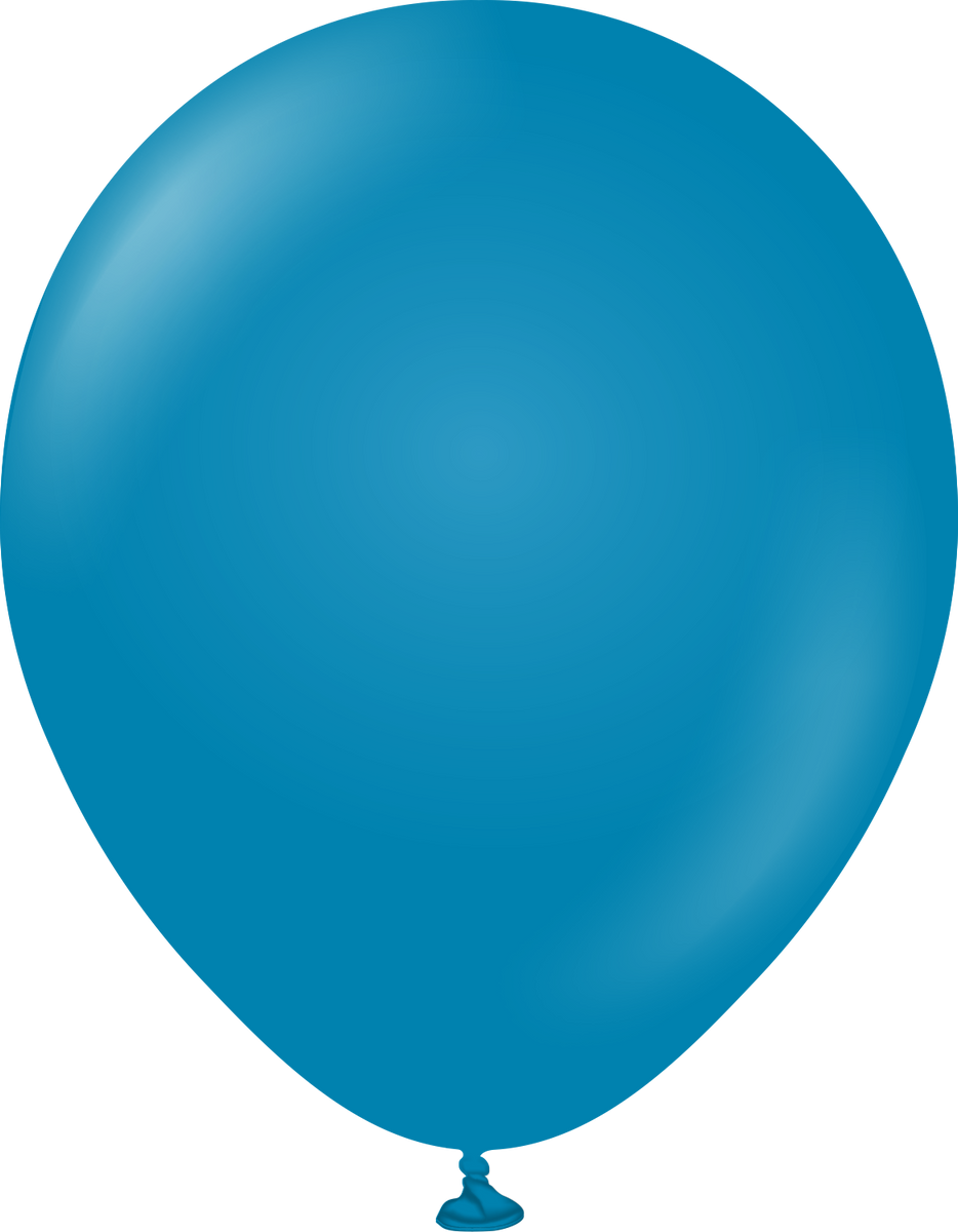 12" Kalisan Latex Balloons Retro Deep Blue (50 Per Bag) – Bargain ...