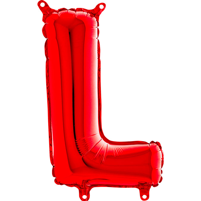 14" Airfill Only Foil Balloon Self Sealing Letter L Red – Bargain ...