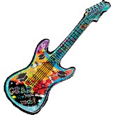 39" Grad You Rock Guitar Balloon – Bargain Balloons Canada